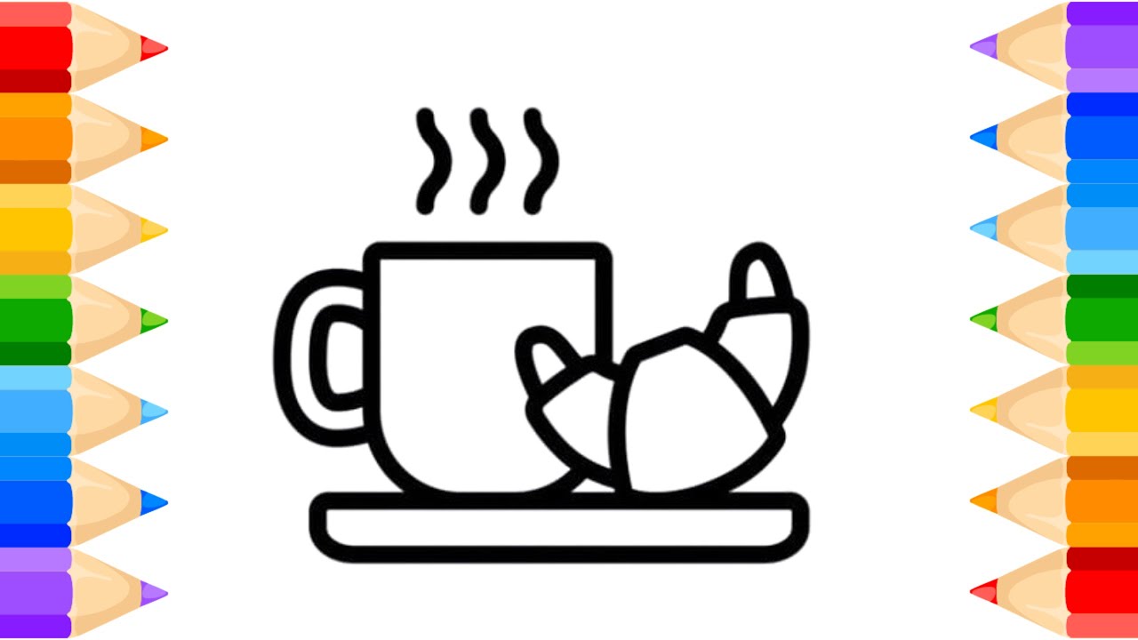 How To Draw Snacks Drawing, Painting & Coloring For Kids and Toddlers ...