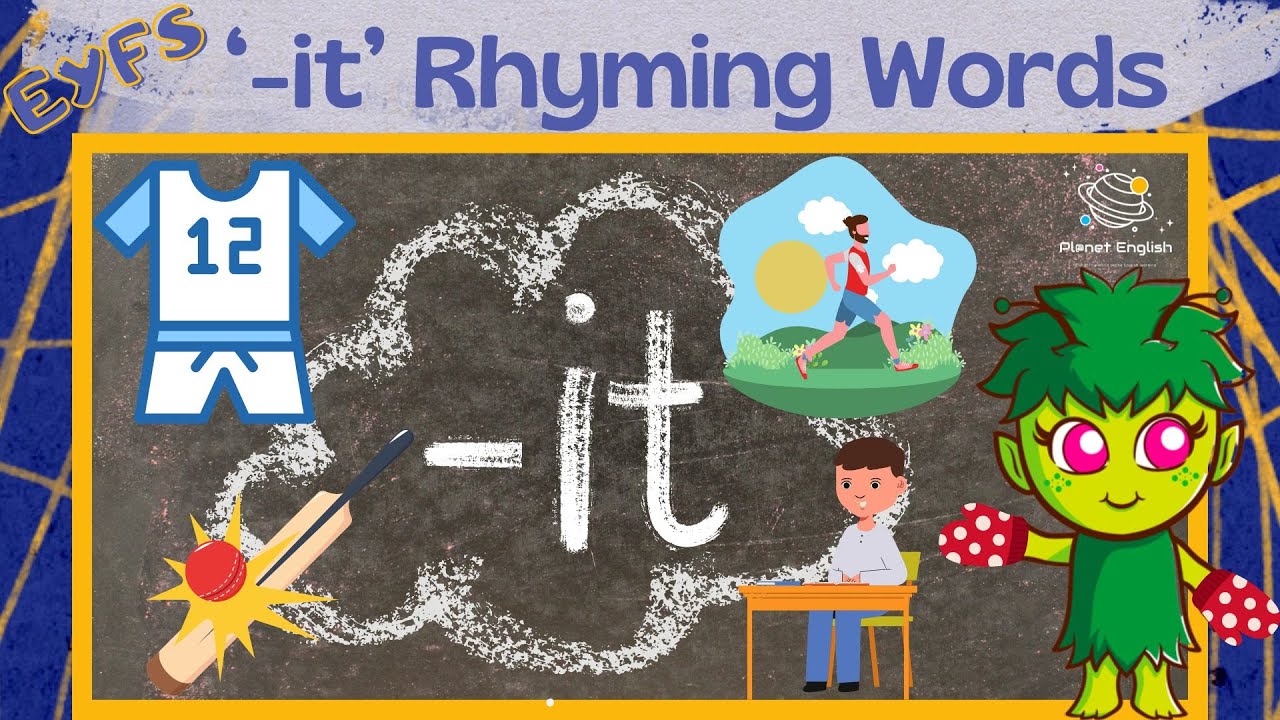 '-IT' Rhyming Words for Kindergarten | EYFS - YouTube