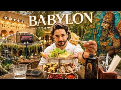 Inside BABYLON HYDERABAD - Food Review | Is This the Best Restaurant in Hyderabad? Luxury Ambience🔥