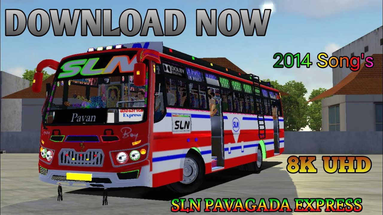 ⭕SLN bus livery for krishna bus mod karnataka private bus livery ...