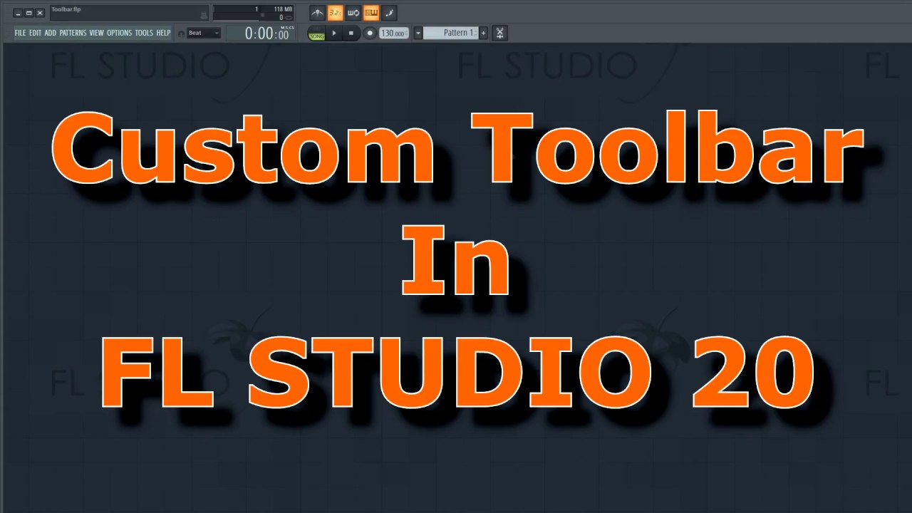 Custom Toolbar In FL Studio 20 - YouTube