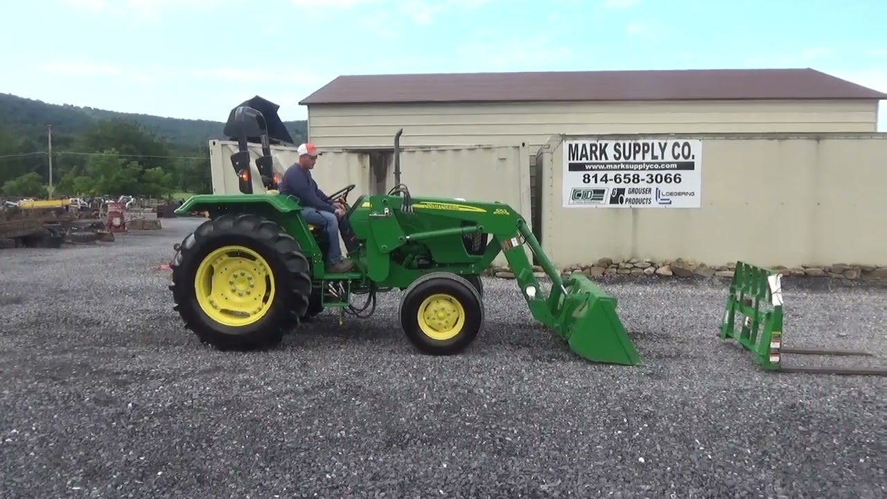 2013 John Deere 5045D Farm Tractor 553 Loader 45HP Turbo Diesel 8X8 ...