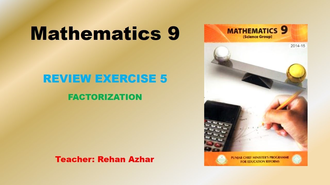 Class 9th Math - Chapter No 5 - Review Exercise 5 - YouTube