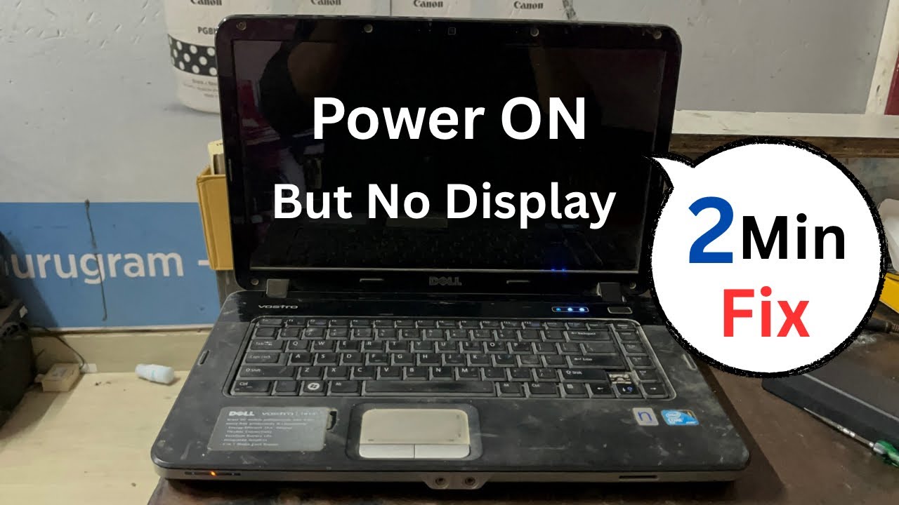 How to Fix Laptop On but No Display Dell Laptop - YouTube