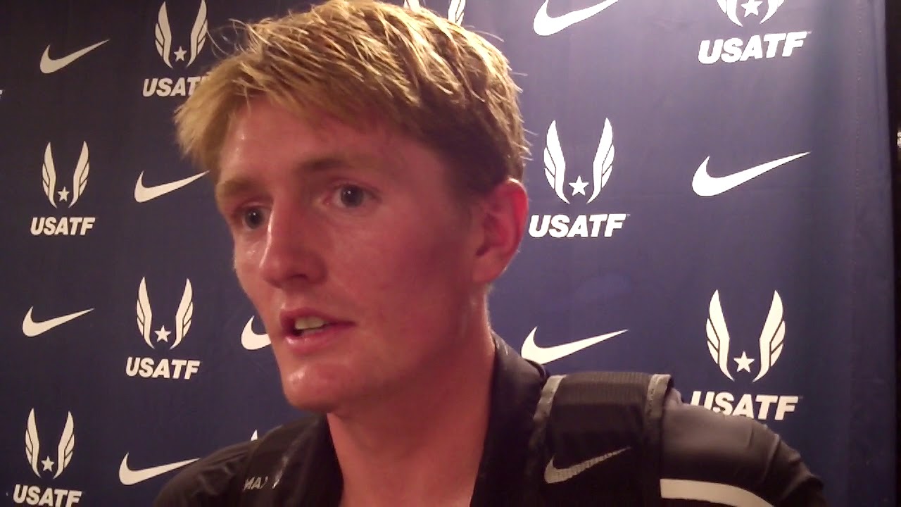 Eric Jenkins after winning his heat to advance to 2018 USA 1500 final ...