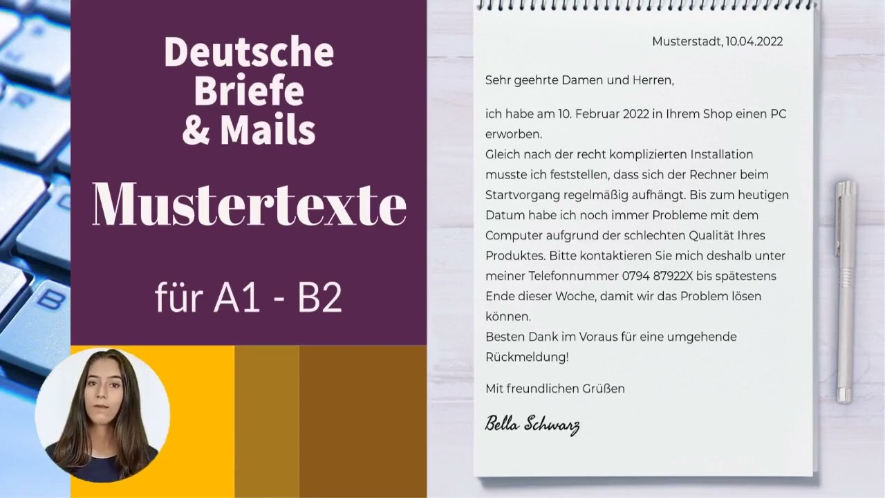 Deutsch: Briefe & E-Mails schreiben! Musterbriefe A2, B1 und B2 ...