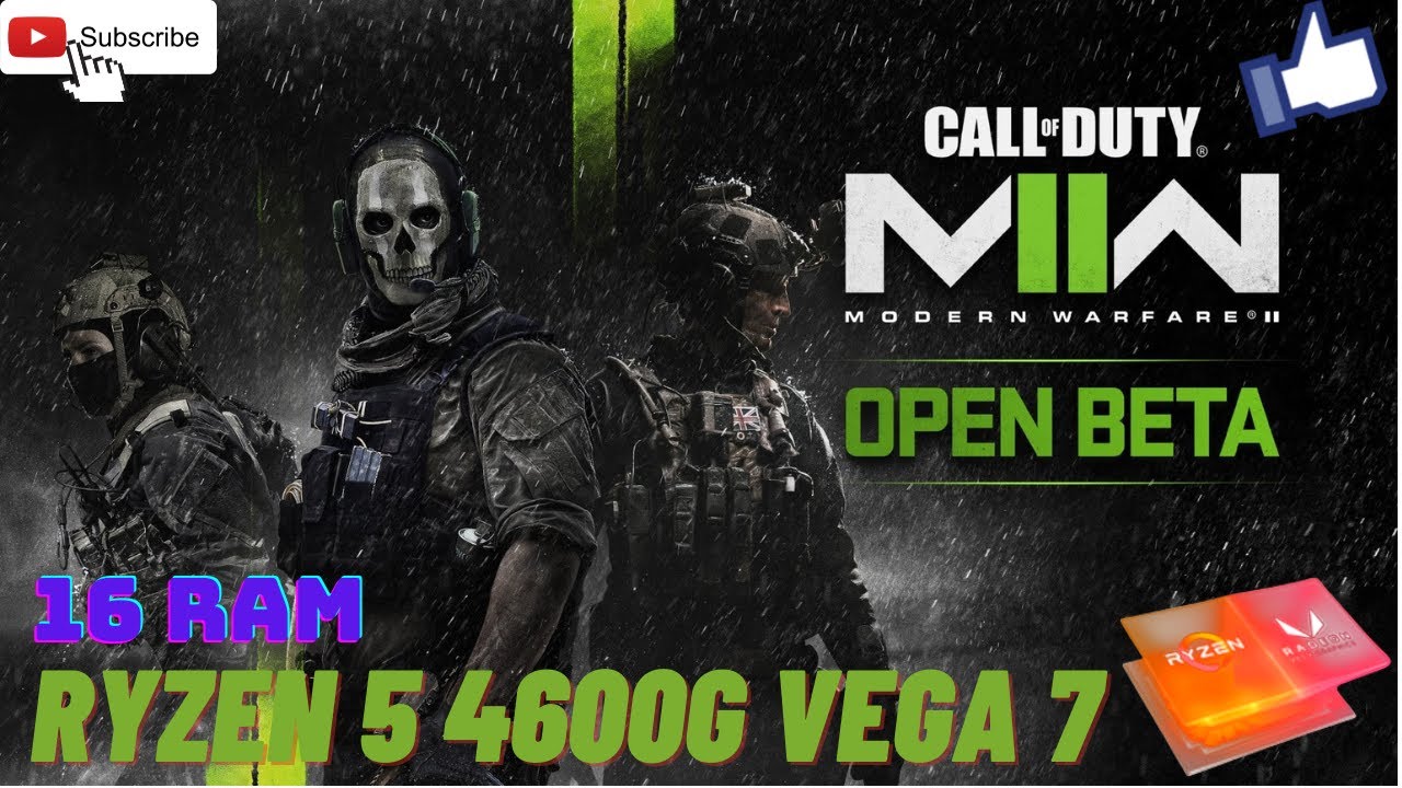 Call of Duty: Modern Warfare II - Beta - Ryzen 5 4600g Vega 7 - Sem ...