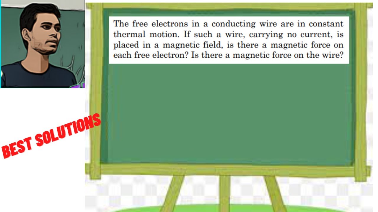 The free electrons in a conducting wire are in constant thermal motion ...
