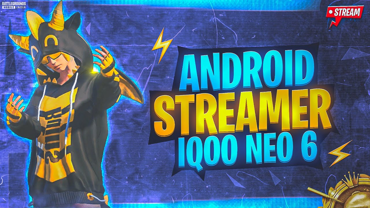 🔴BGMI LIVE AIM ASSIST OFF WITH ANDROID STREAMER 😗Pubg Mobile ll IQOO ...