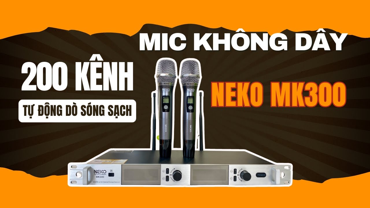 Khám phá NEKO MK300 - Micro không dây Karaoke gia đình hiệu suất cao ...