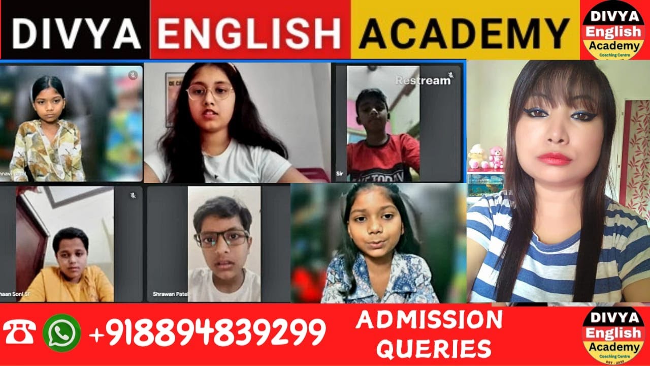 Online Spoken English Classes for kids / Adults by Divya English ...