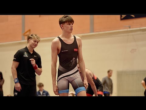 Artem Brazhunenko (EST) vs Markuss Geks (LAT) 61kg. Freestyle men wrestling tournament.