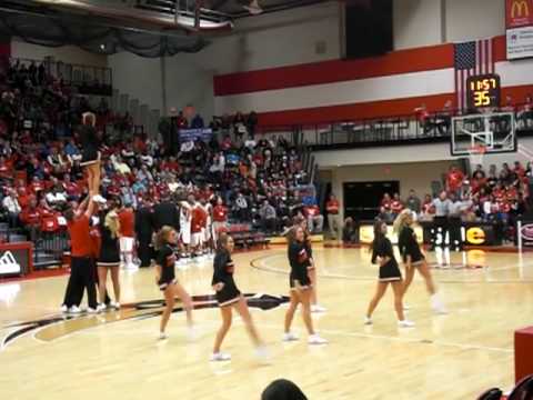 SIUE Cheerleaders 11-15-09 - YouTube