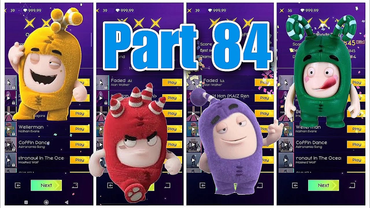 Oddbods Bubbles 🆚 Oddbods Fuse 🆚 Oddbods Jeff 🆚 Oddbods Zee 🎶 Magic Hop ...