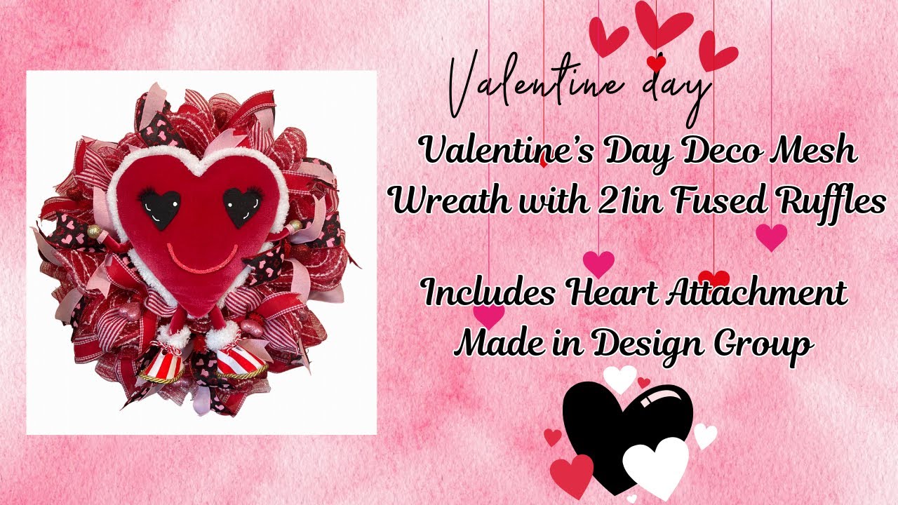 How to Make a 21in Deco Mesh Ruffle Wreath |Fused 21in Deco Mesh Ruffle ...