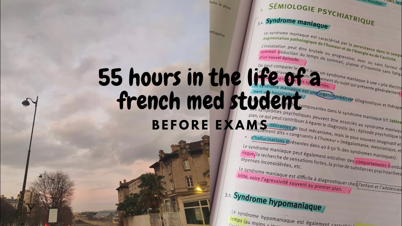 *FRENCH MED STUDENT VLOG* 55 hours of intense exam cramming - YouTube