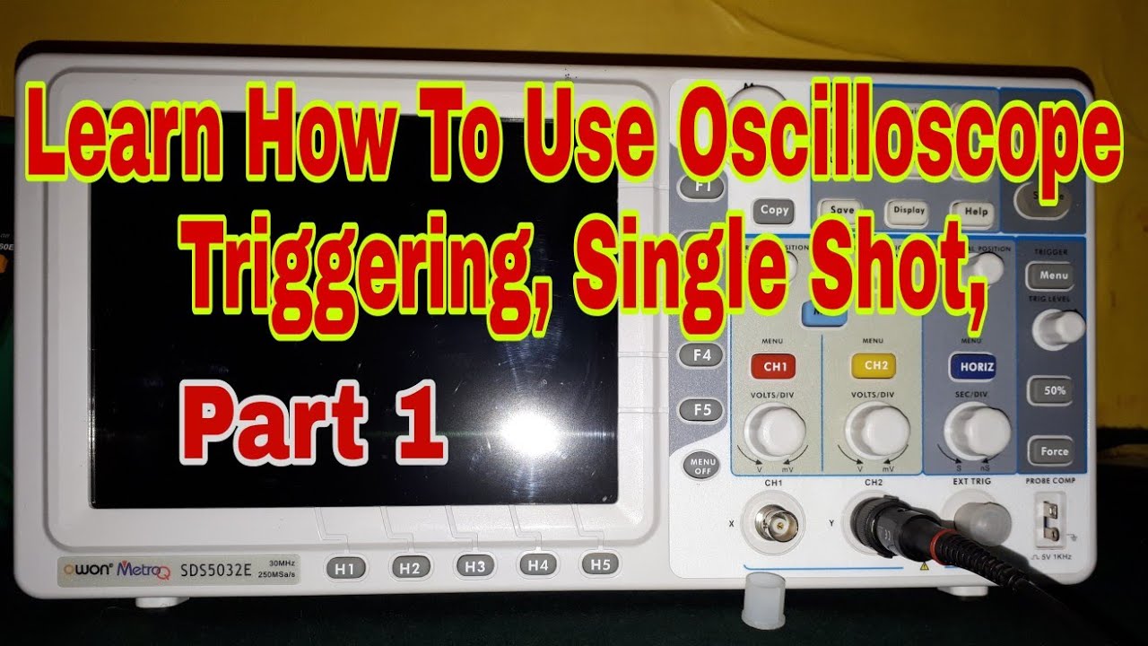 #EP-60 How To Use Oscilloscope Basic Function( Capture Waveform ...