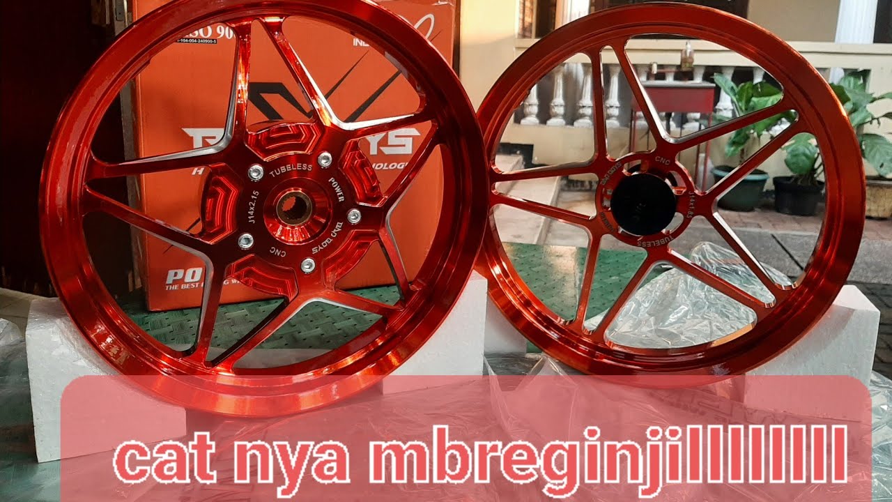 Unboxing velg power bintang bad boys, cat nya mbregudulll - YouTube