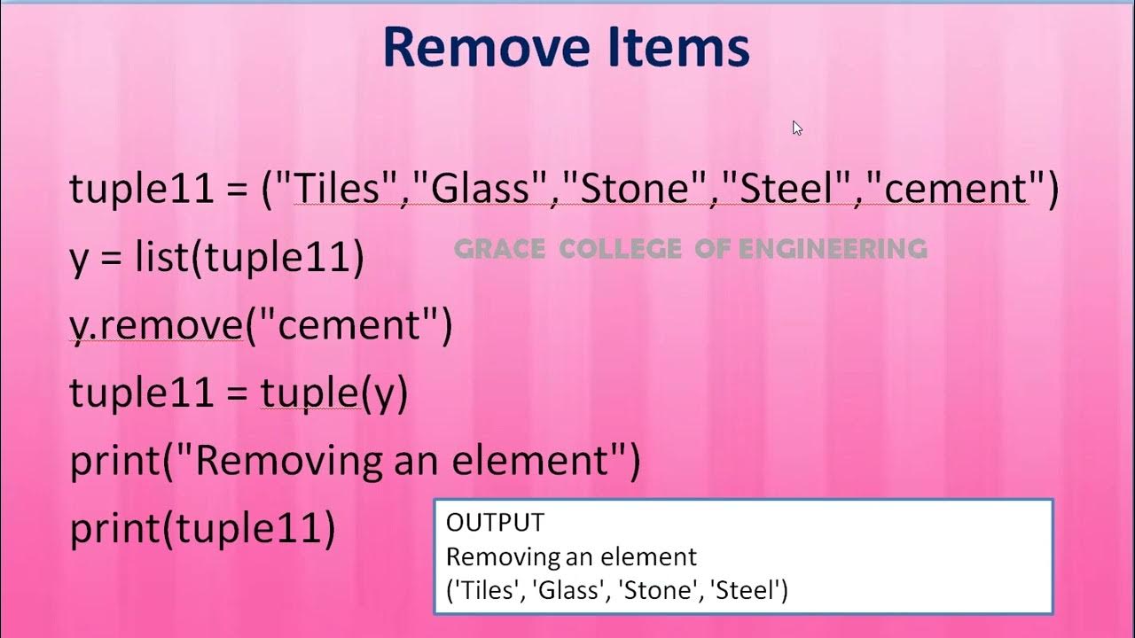 GRACE COE- GE3171 – EX.NO.4(b) – IMPLEMENTATING REAL-TIME / TECHNICAL APPLICATIONS USING TUPLES ...