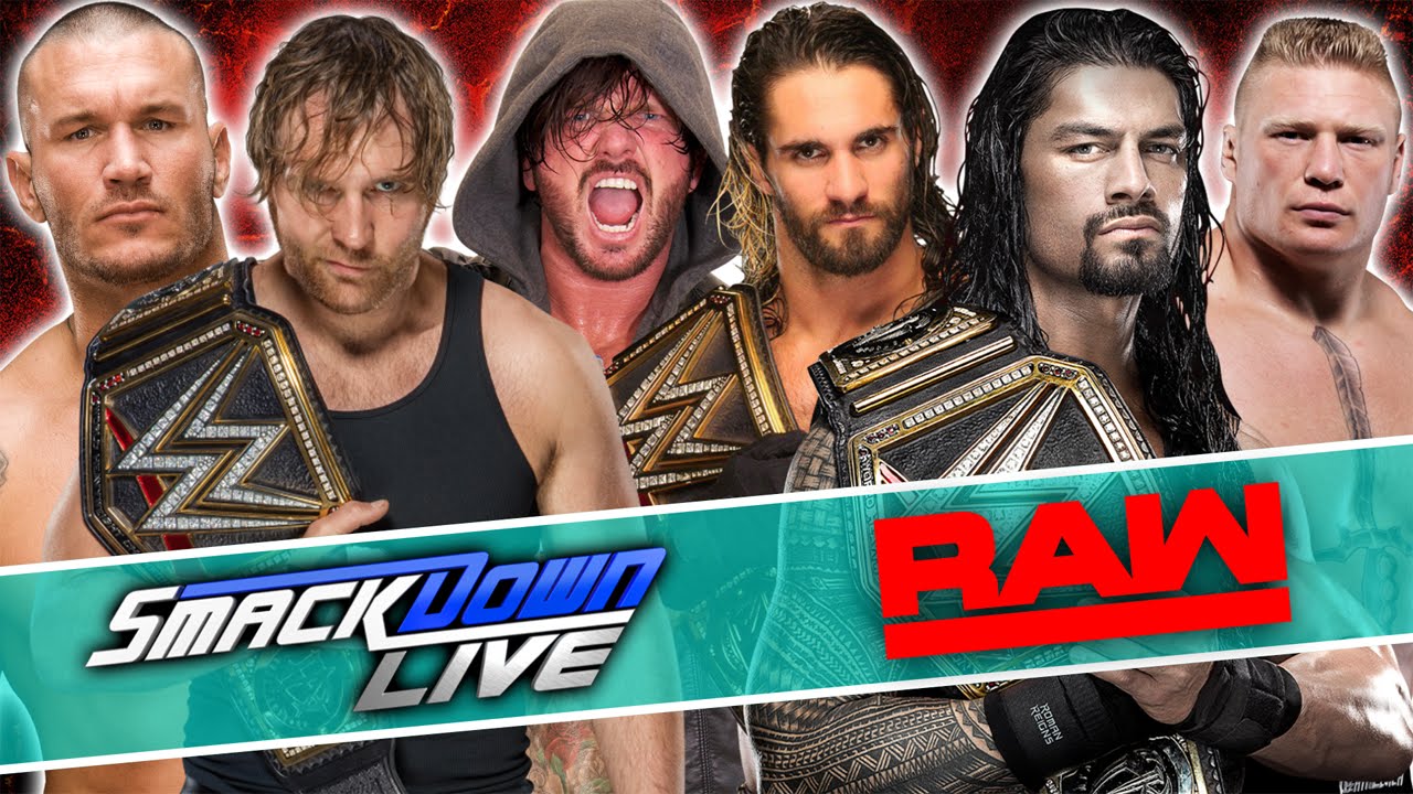 Team RAW VS Team Smackdown Live (Randy Orton, Dean Ambrose & AJ Styles ...
