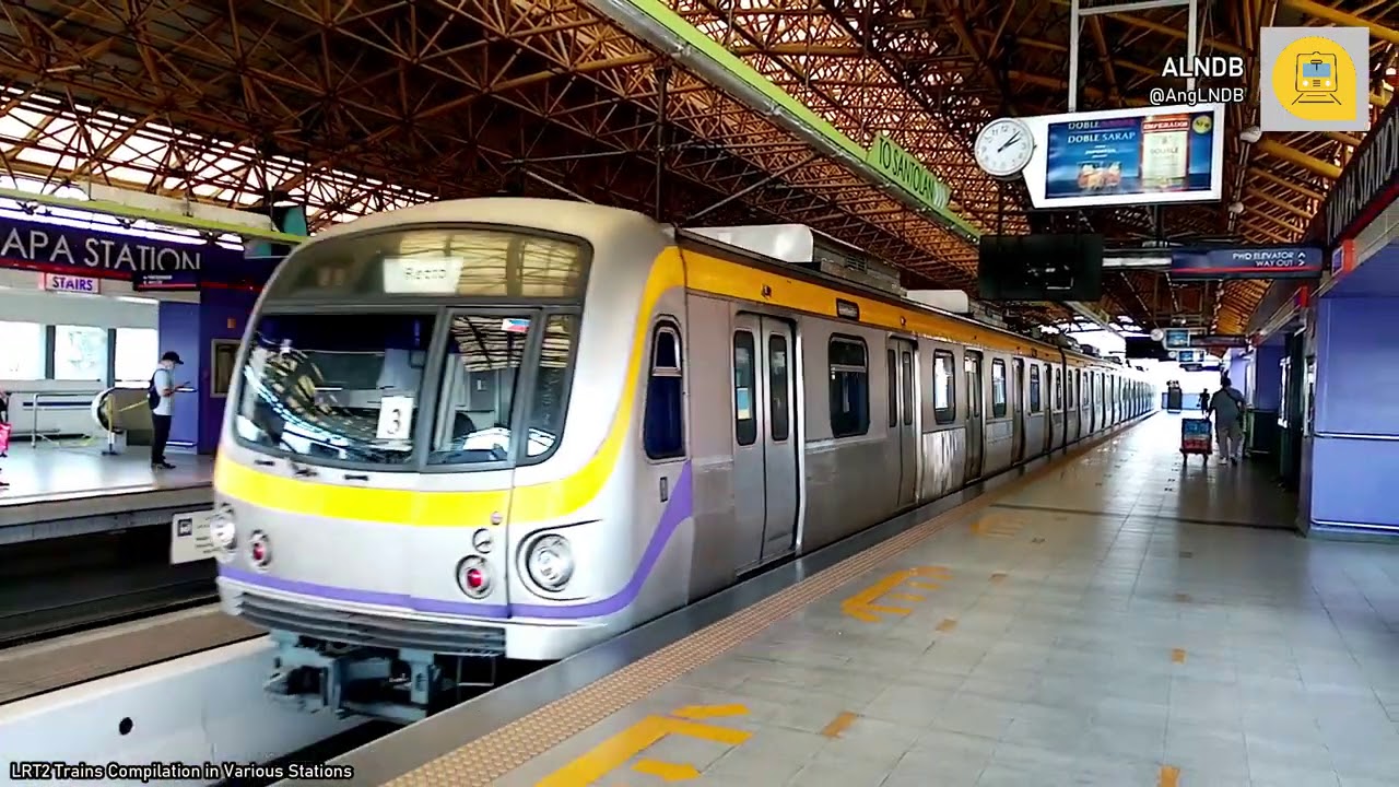 LRT2 Trains Compilation in Various Stations [January 2021] - YouTube