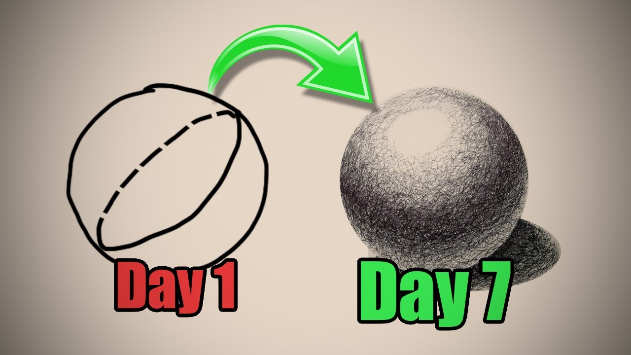 Learning How to Draw from Absolute Zero. Day 1 - YouTube