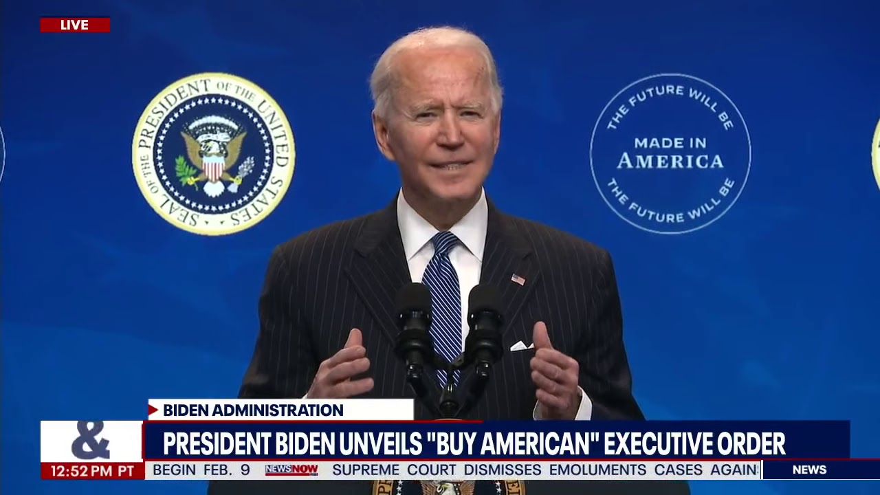 President Biden Signs Executive Order For Government To Buy More U.S ...
