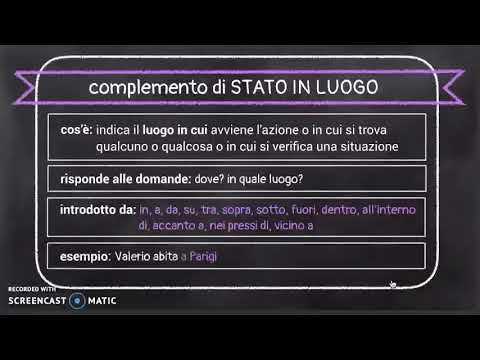 Principali complementi indiretti - YouTube