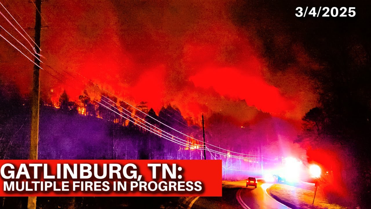 Wildfire Gatlinburg Tennessee Mountains