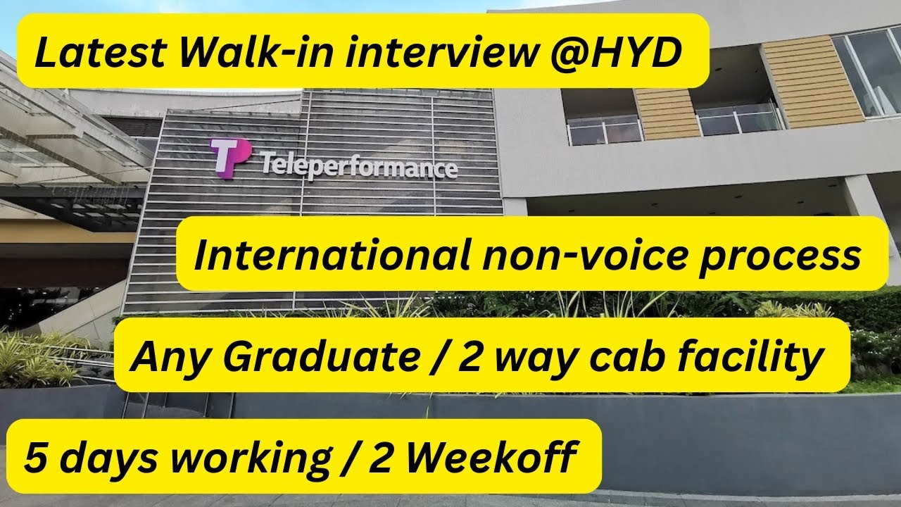 Latest walk-in interviews Hyderabad|| Jobs in Teleperformance hyd ...
