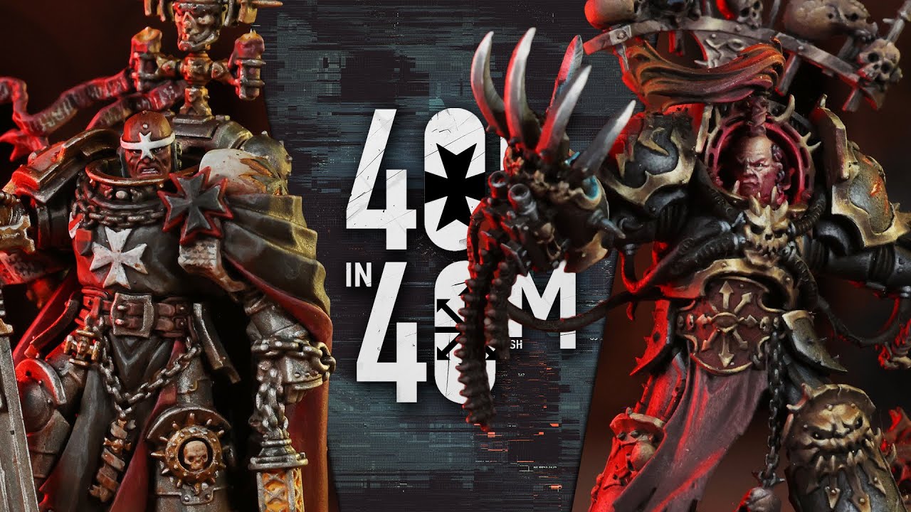 Black Templar Face the Chaos! Mitchell's Gauntlet Warhammer 40k in 40m ...