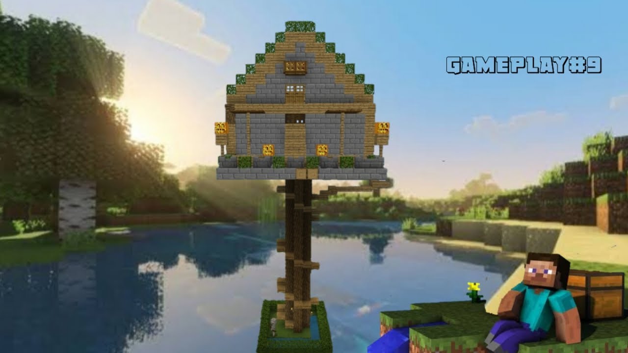 I made japanese Chinese tree house 🏡 in castle 🏰 |Mincraft |Gameplay no ...