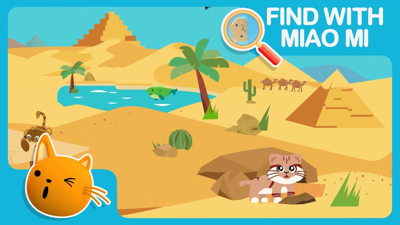 Find with Miao Mi - Oasis and Eagle | Learn Mandarin | Learning Games ...