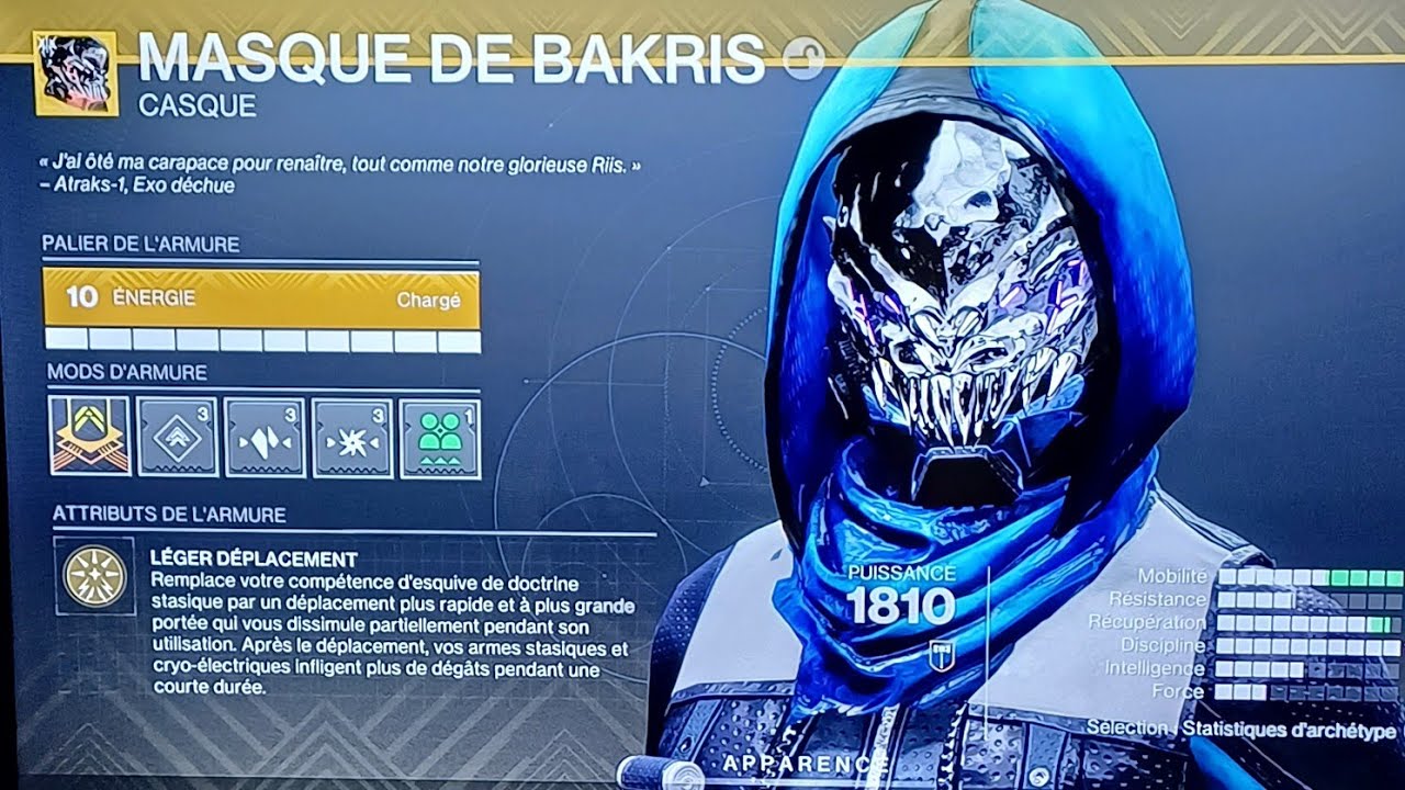 Destiny2* Build Pvp Chasseur Stase Masque de Bakris - YouTube