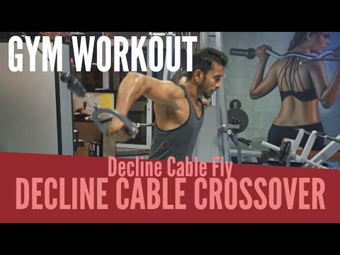 DECLINE CABLE CROSSOVER - Decline Cable Fly | GYM Workout | Lala ...