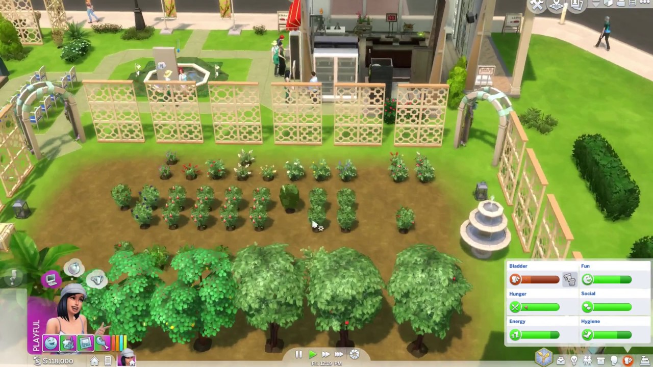 Being a farmer and a shopkeeper in Sims 4 - YouTube