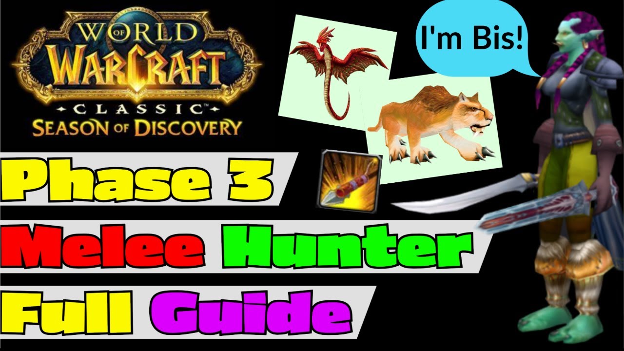 Melee Hunter Phase 3 Full Guide - BiS - Gear - Rotation - Runes ...