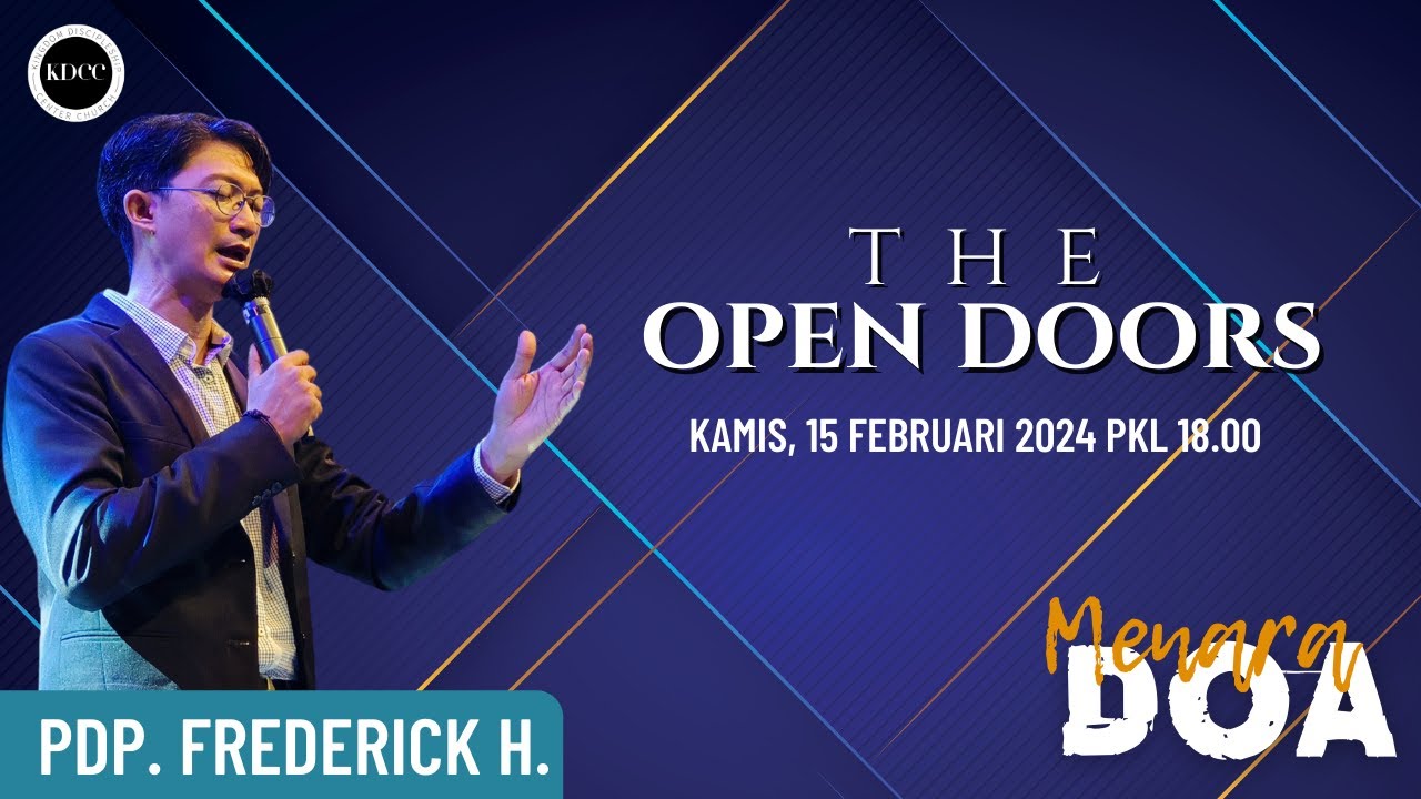 MENARA KDCC 15 FEBRUARI 2024 I PDP. FREDERICK - YouTube
