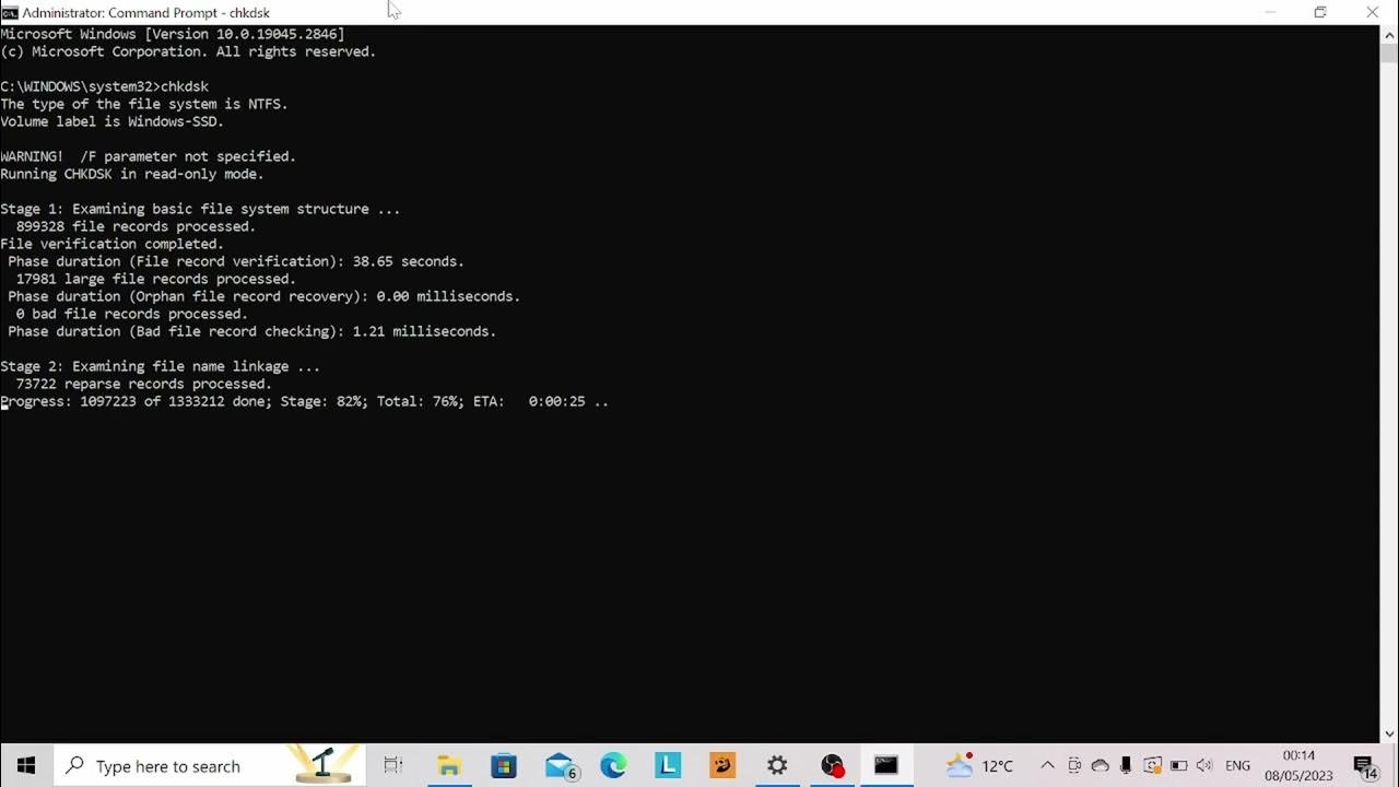 How to run the CHKDSK Command Utility to repair the Hard Drive New ...