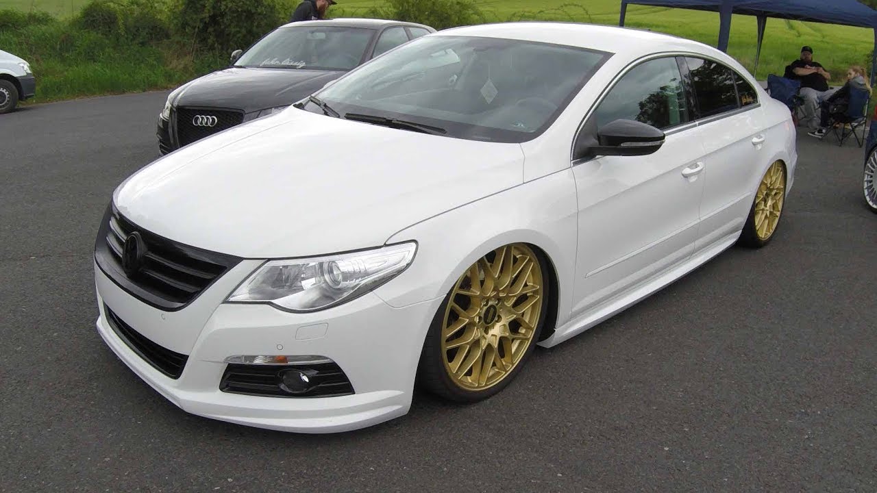 VW PASSAT CC ! GOLDEN BBS WHEELS ! WHITE COLOUR ! WALKAROUND ! - YouTube