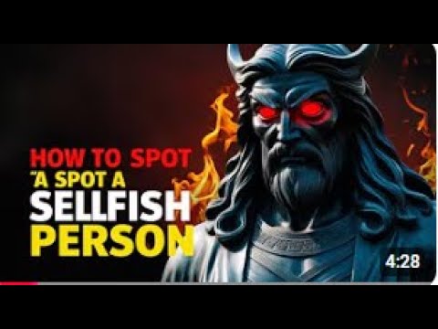 How to Spot a Selfish Person "10 Clear Signs You're Dealing with a ...