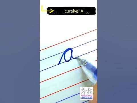 a in cursive writing, how to write cursive a easily #shorts # ...