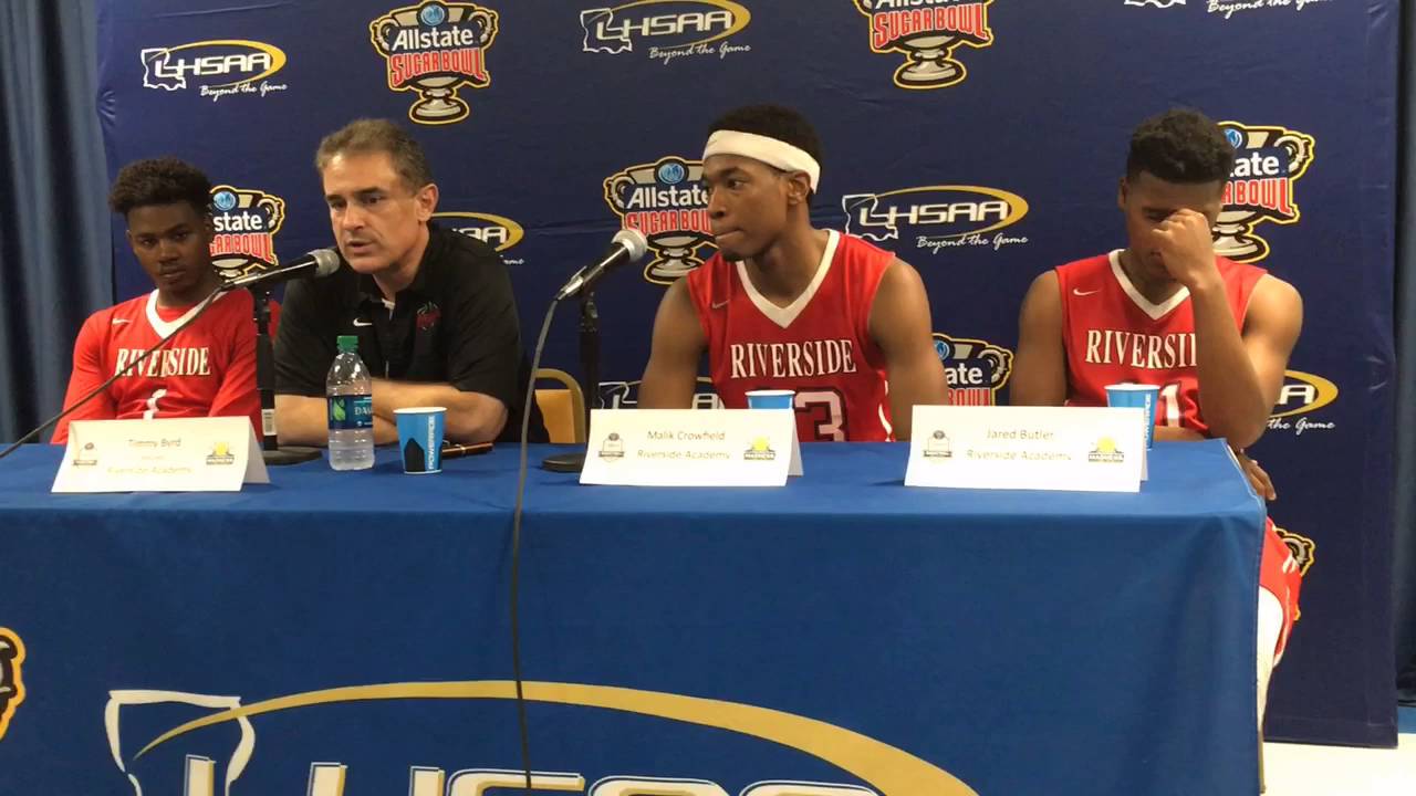 Riverside coach Timmy Byrd, players on losing Class 2A title - YouTube