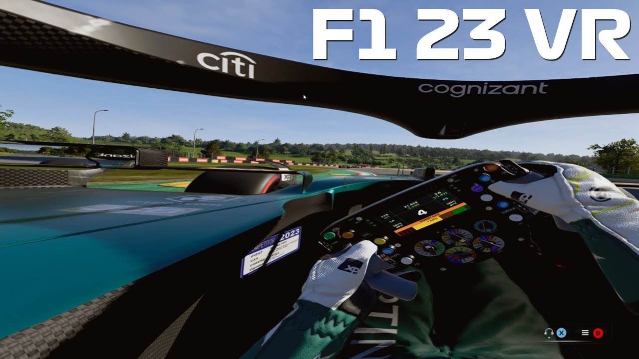 F1 23 VR Test - Quest 2 - RTX 2070 SUPER - Logitech G920 - YouTube