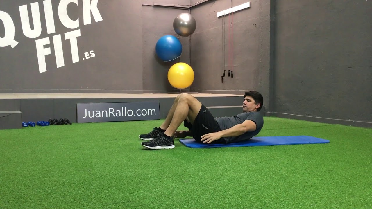 Abdominales tocar talones - YouTube