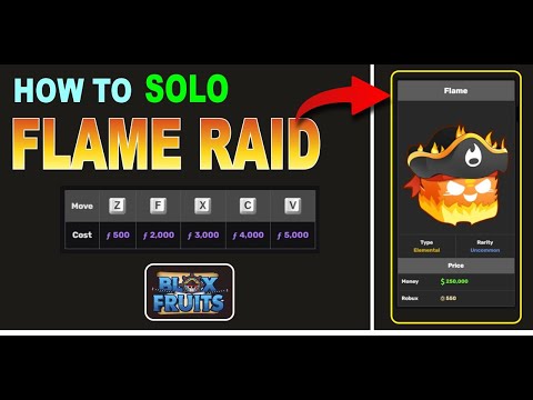 How to solo Flame Raid in BLOX FRUITS | Flame Raid in BLOX FRUITS - YouTube