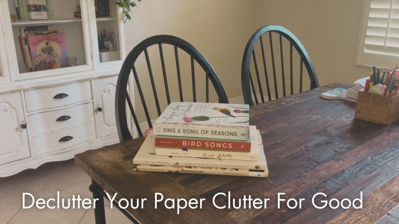 Declutter With Me | Paper Clutter, Books & Art | Extreme Minimalist ...