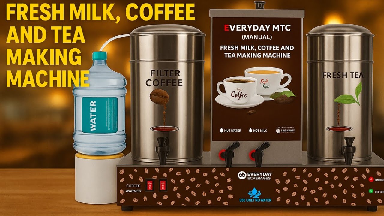 Fresh Milk, Tea and Coffee Vending Machine - Everyday MTC (Manual ...