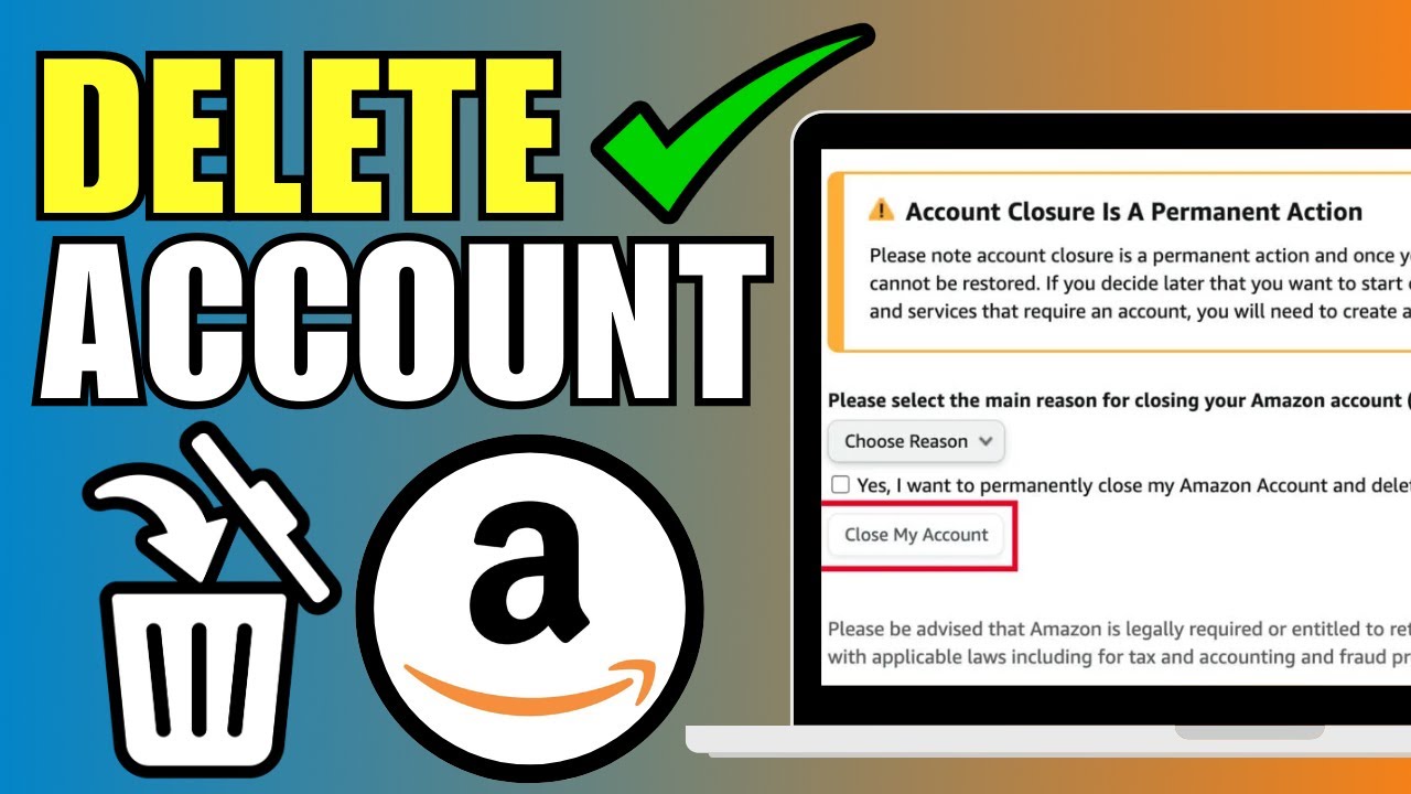 How To Delete Amazon Account Permanently Youtube