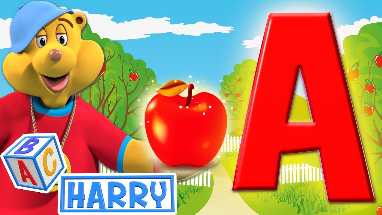The Letter A | Learn The Alphabet With Phonics | ABC Harry Nursery ...